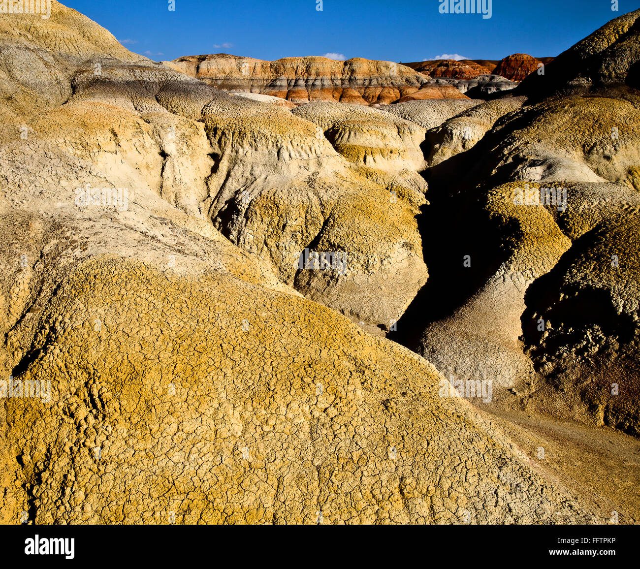 Beautiful Multi-colored Bay, is located at the Gobi desert, Xinjiang ...