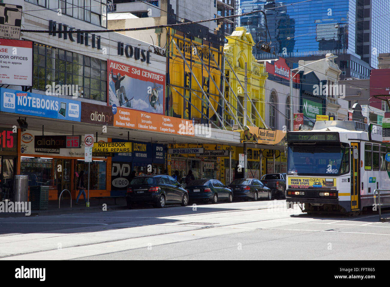 Melbourne street scene hi-res stock photography and images - Alamy