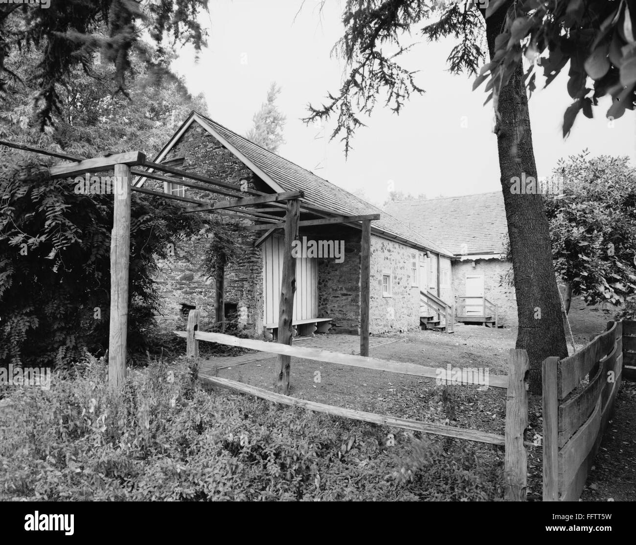 JOHN BARTRAM HOUSE. /nView from the southeast of the seed house built ...