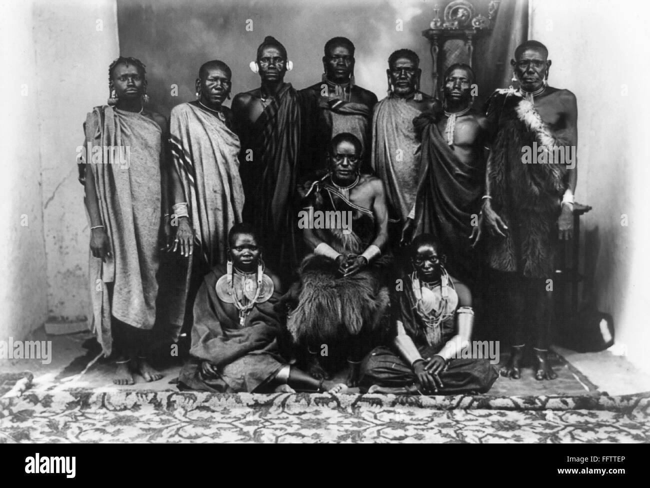 KENYAN FAMILY, c1910. /nGroup portrait of members of a prominent ...