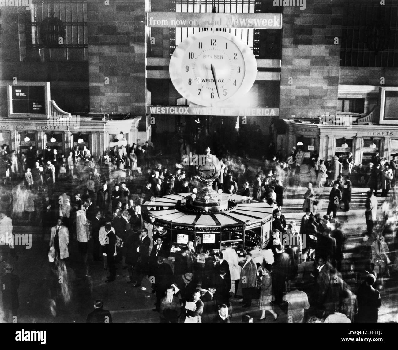 NEW YORK: BLACKOUT, 1965. /nCommuters spending the night at Grand ...