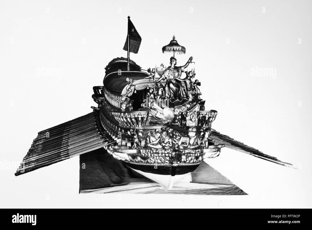 VENICE: BUCENTAUR, 1727. /nModel of the last bucentaur, completed in ...