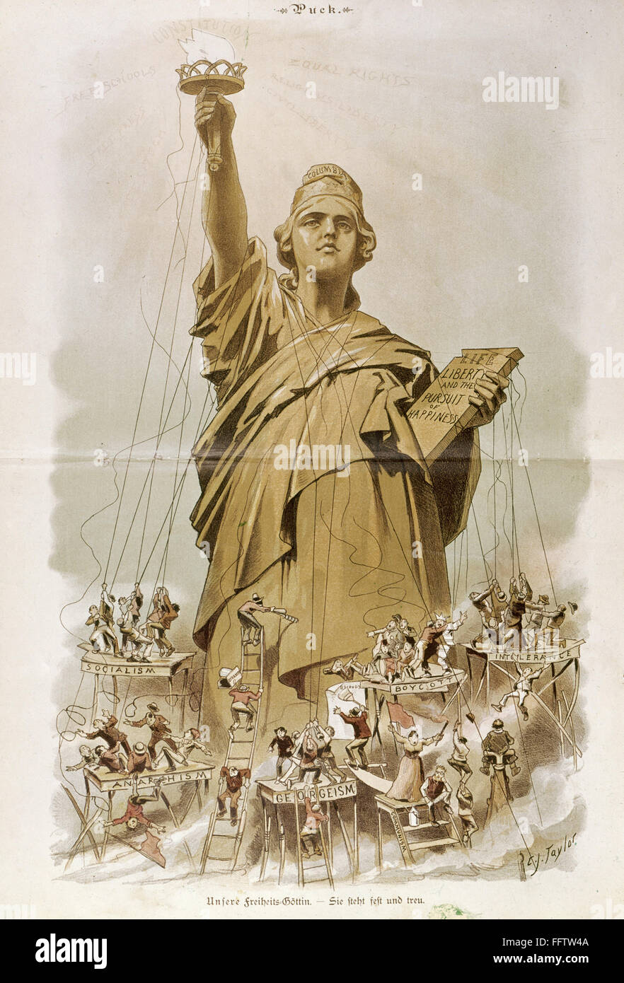 STATUE OF LIBERTY CARTOON. /n'Our Goddess of Liberty -she stands fast ...