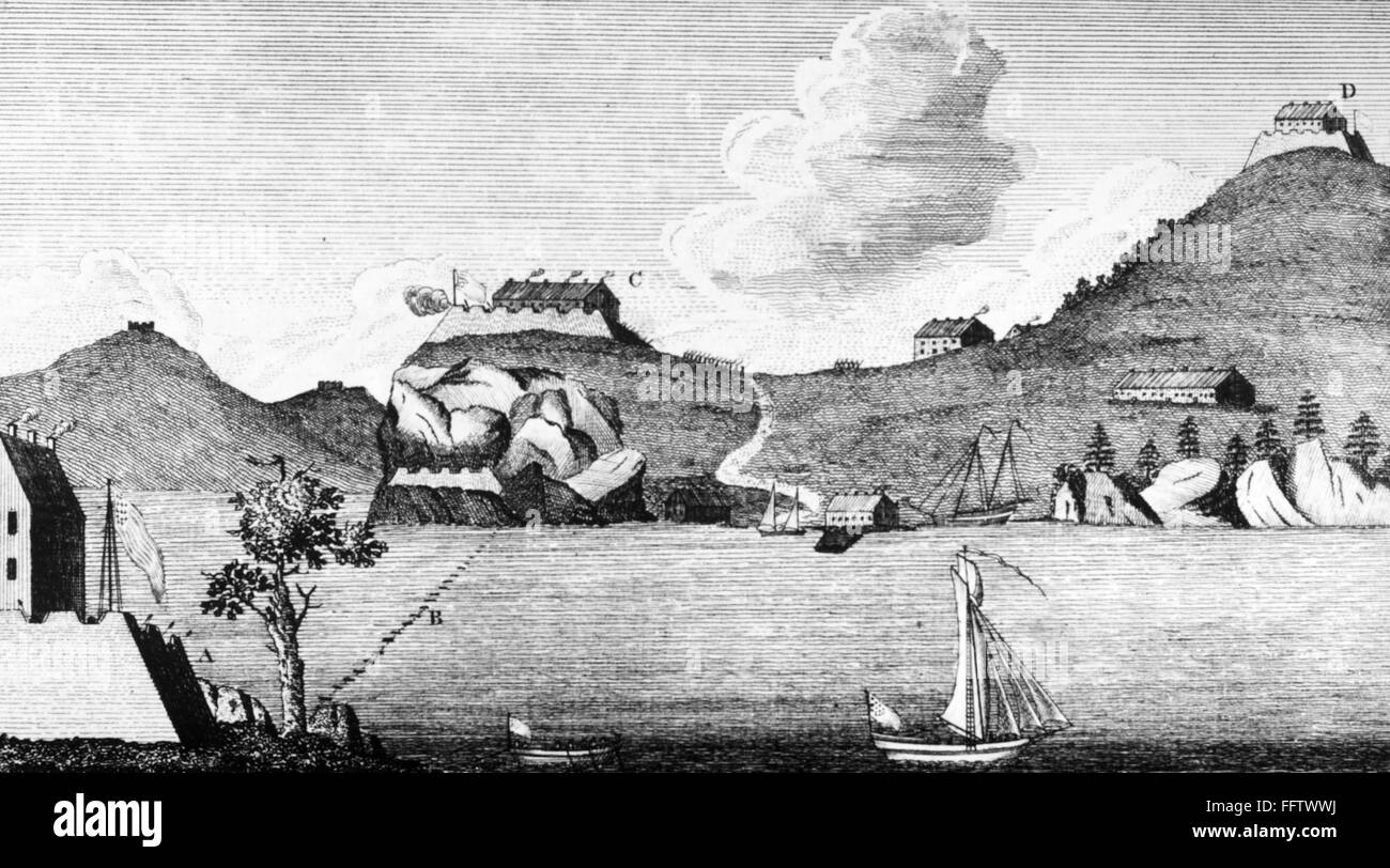 WEST POINT, c1781. /nThe Continental Army garrison at West Point on the ...