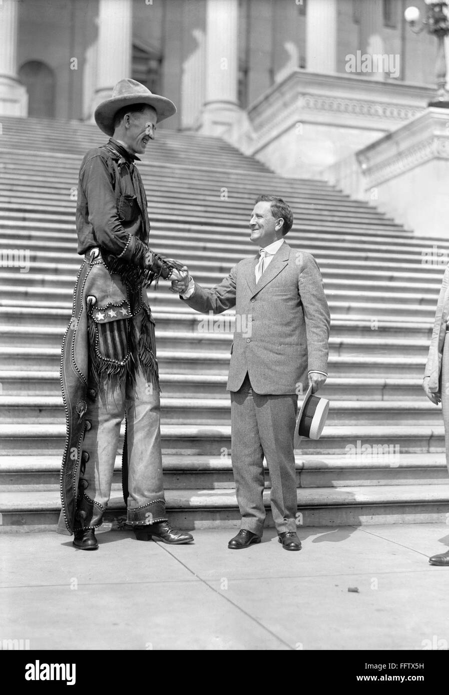 RALPH E. MADSEN (1897-1948). /nAmerican cowboy. 'The World's Tallest ...