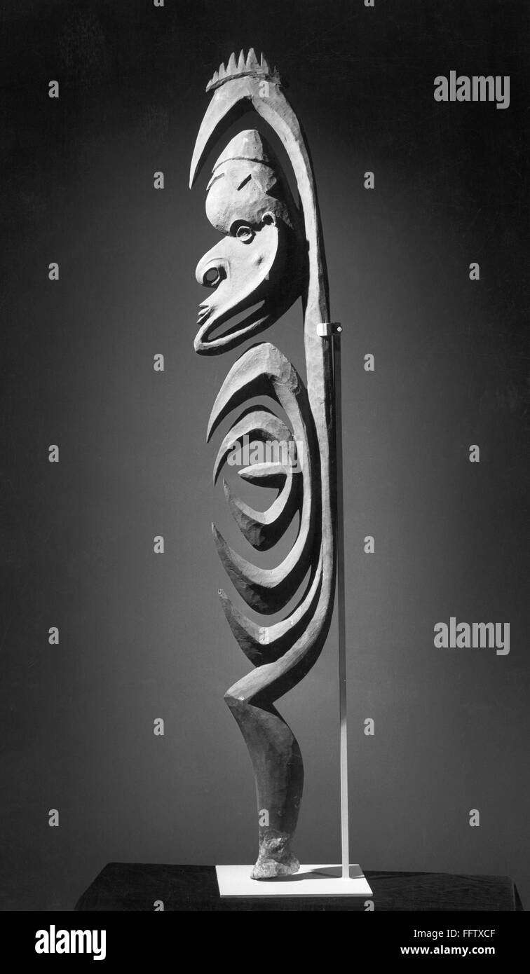 NEW GUINEA: STATUE. /nPapua New Guinea Yipwon figure. Southern Sepik ...