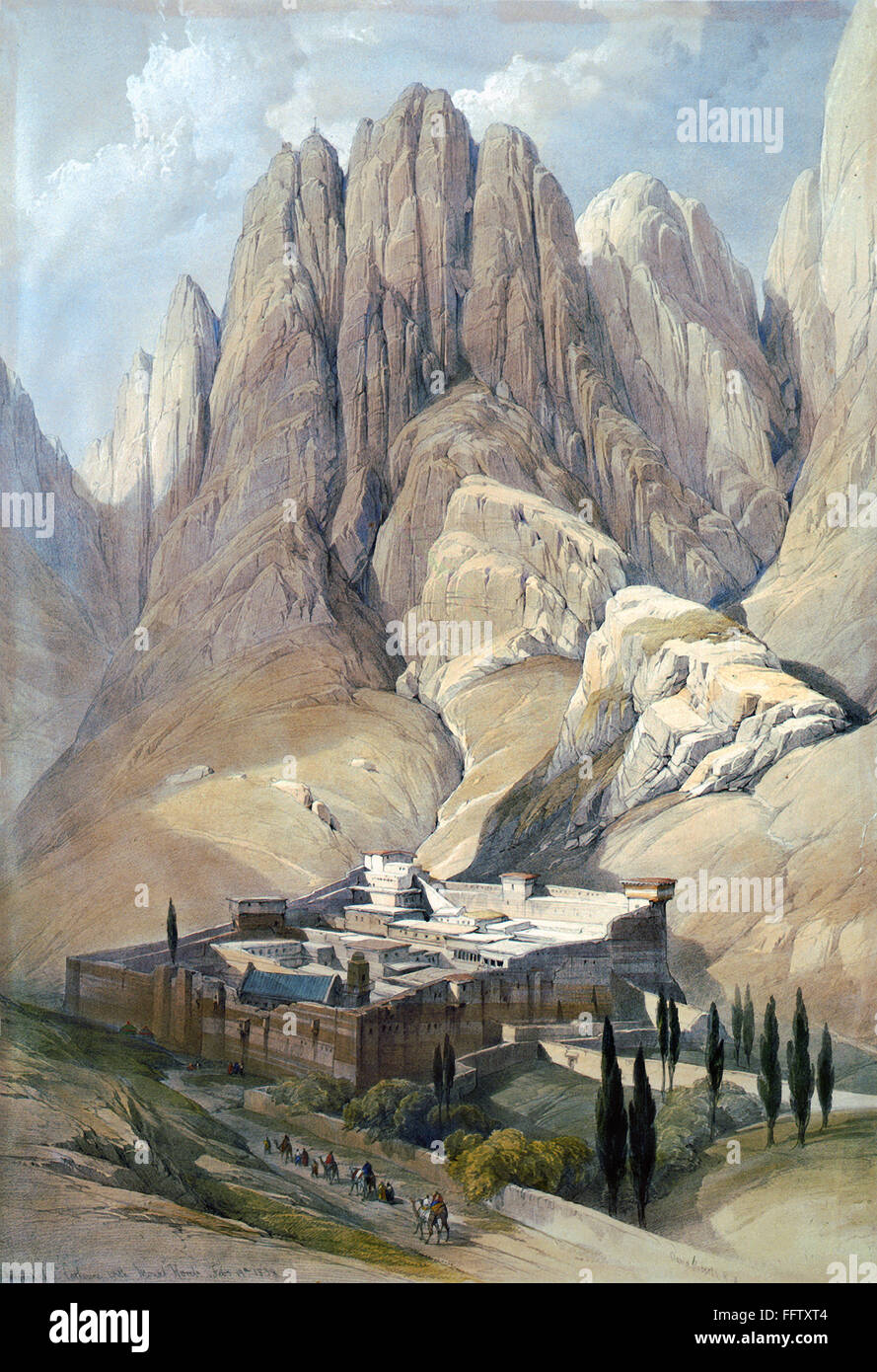 MOUNT SINAI: MONASTERY. /nSaint Catherine's Monastery at Mount Sinai ...