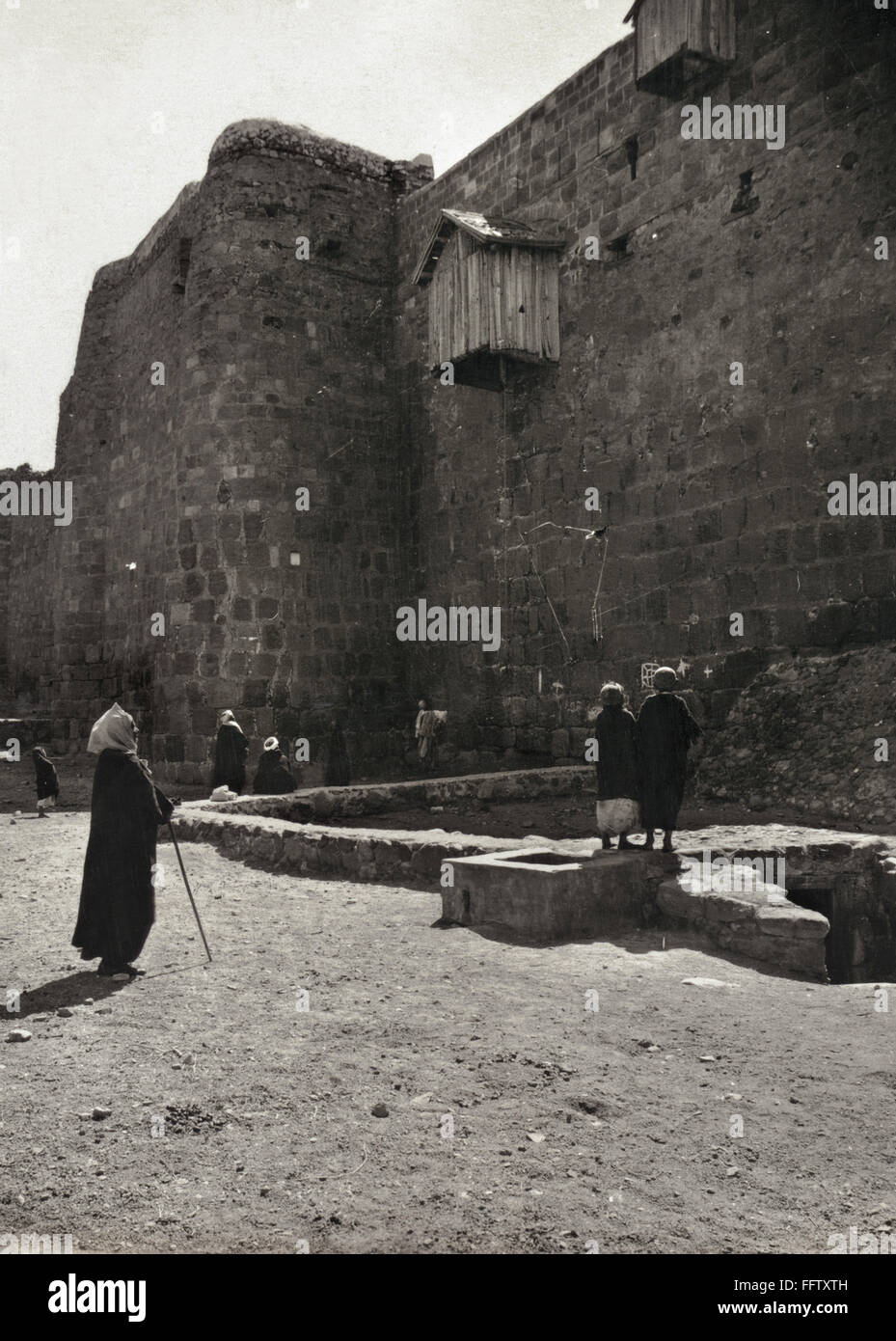 MOUNT SINAI: MONASTERY. /nExterior wall of Saint Catherine's Monastery ...