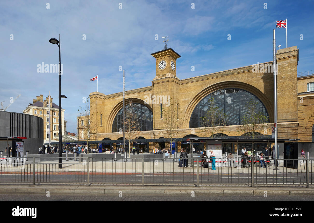 Square and station in urban context. King's Cross Square, London ...