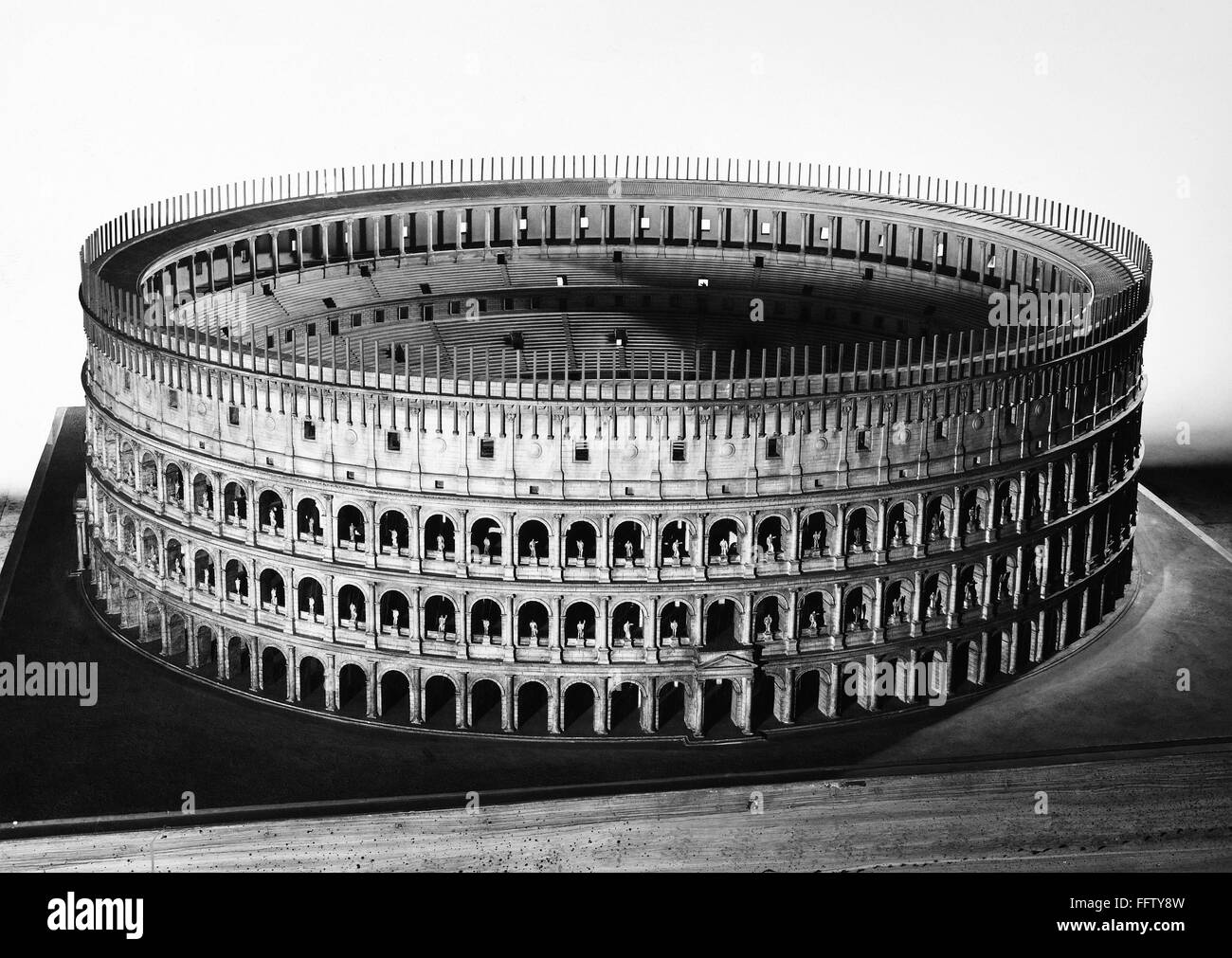 ROME: COLOSSEUM MODEL. /nModel of a reconstruction of the Colosseum in ...