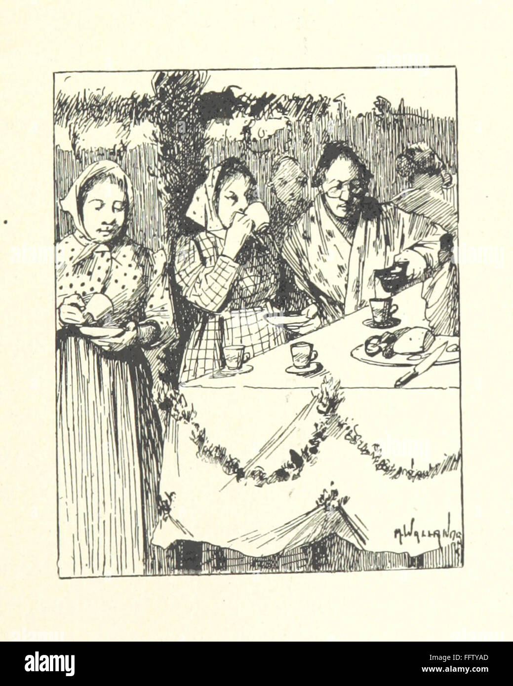 'Vaørt Folk' is a Swedish book that portrays scenes of Swedish folk ...