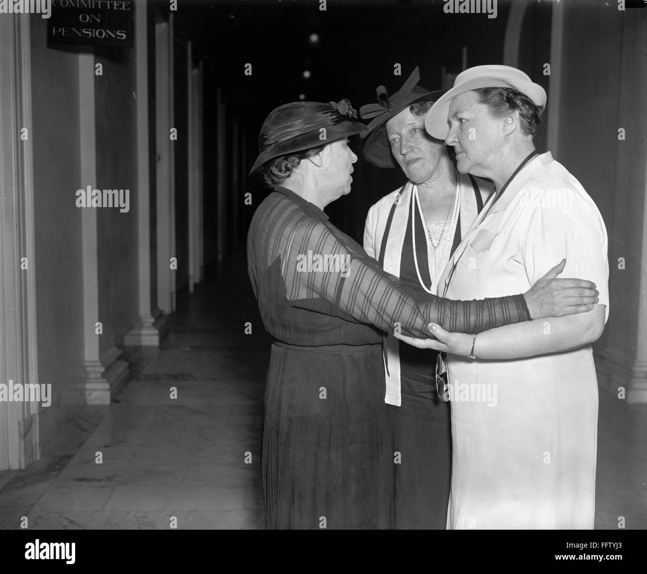 CONGRESSWOMEN, 1937. /nLeft to right: Hattie Caraway, Senior Senator ...