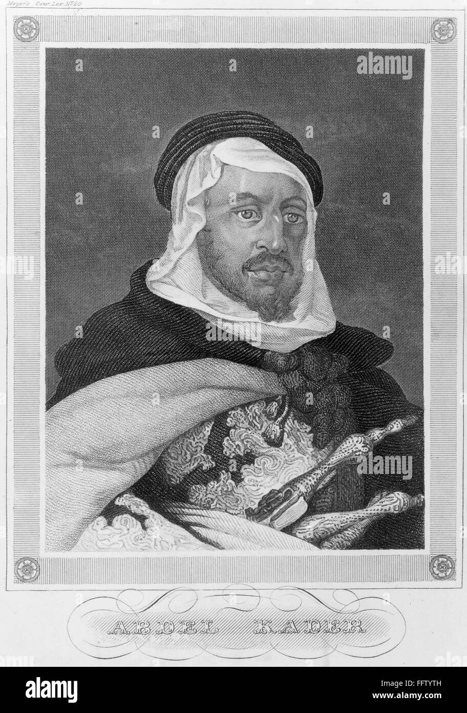 ABD AL-QADIR (1807-1883). /nAlgerian military and religious leader ...