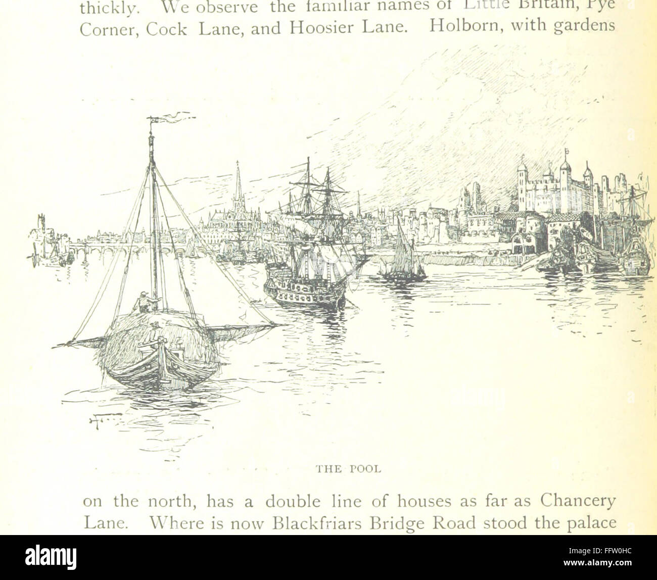 This vintage book offers a detailed description of London, accompanied ...