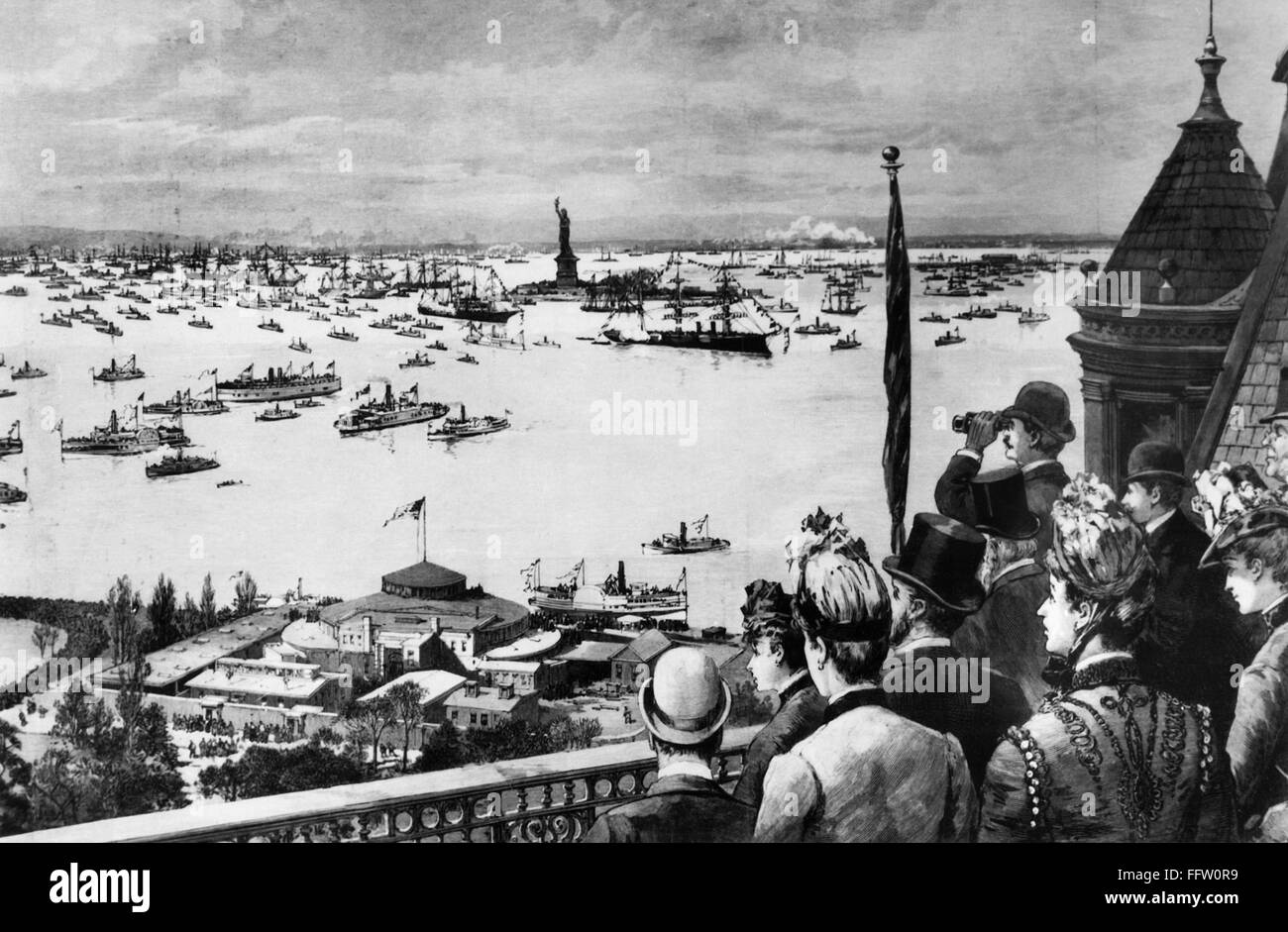 STATUE OF LIBERTY, 1886. /nThe dedication of the Statue of Liberty in ...