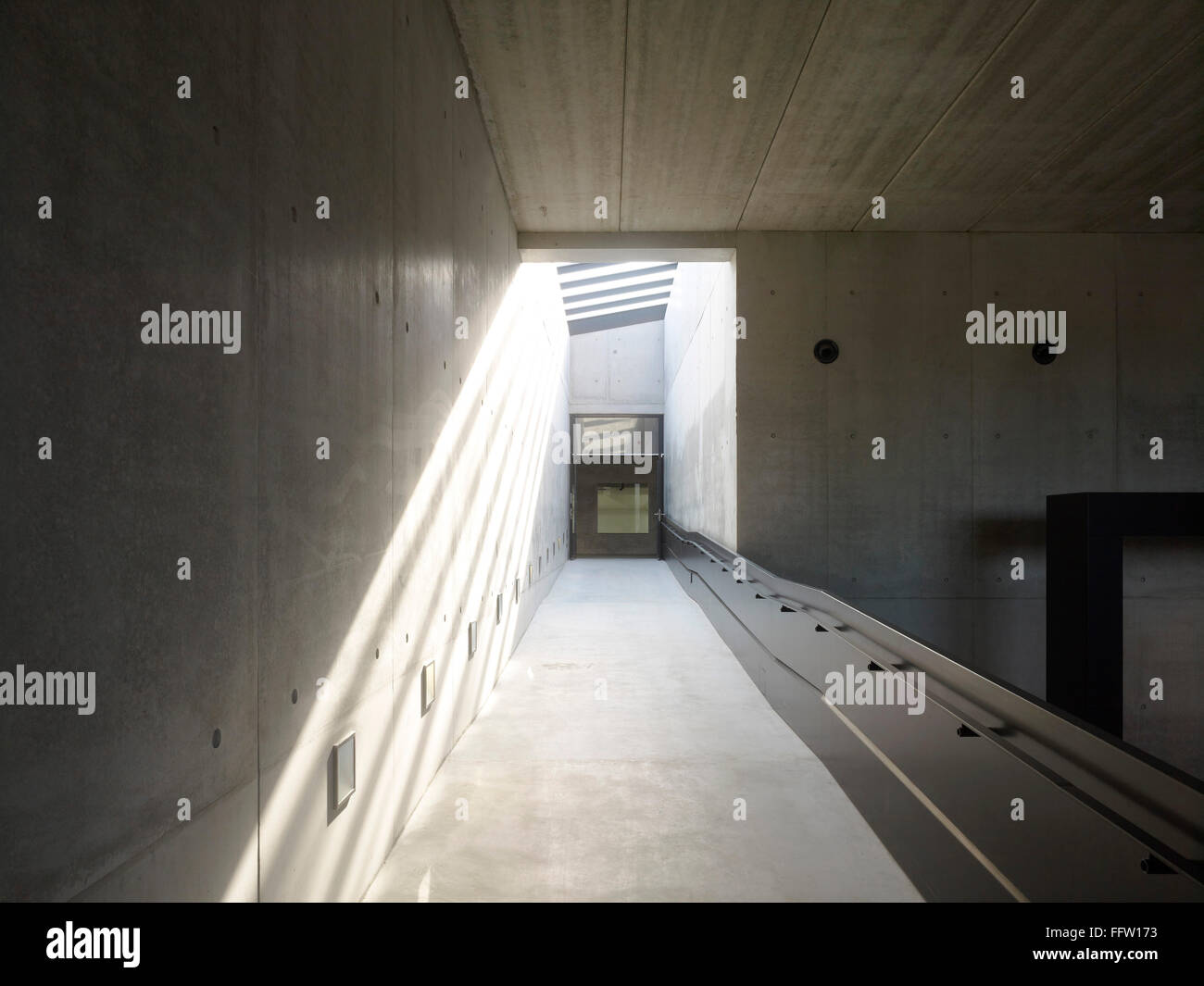 Upper floor hallway with skylight. German Aerospace Centre (DLR ...