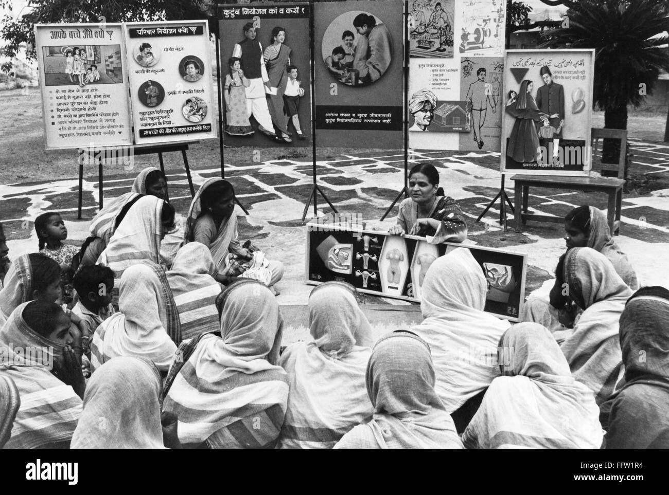 INDIA: BIRTH CONTROL, 1972. /nYoung women taking part in a pilot course ...