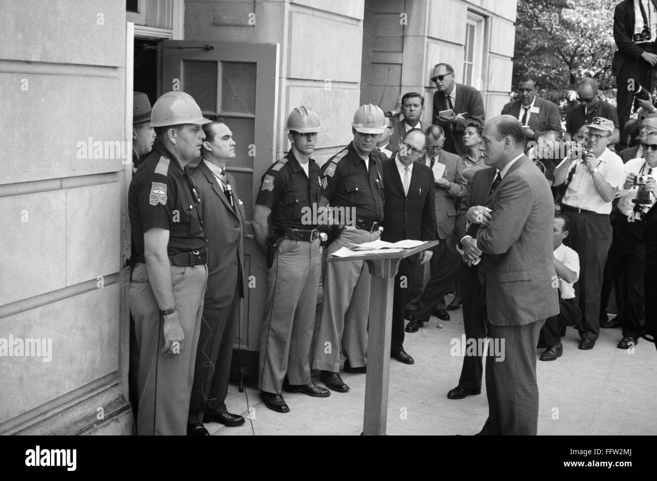 GEORGE C. WALLACE /n(1919-1998). American politician. Wallace (left, in ...
