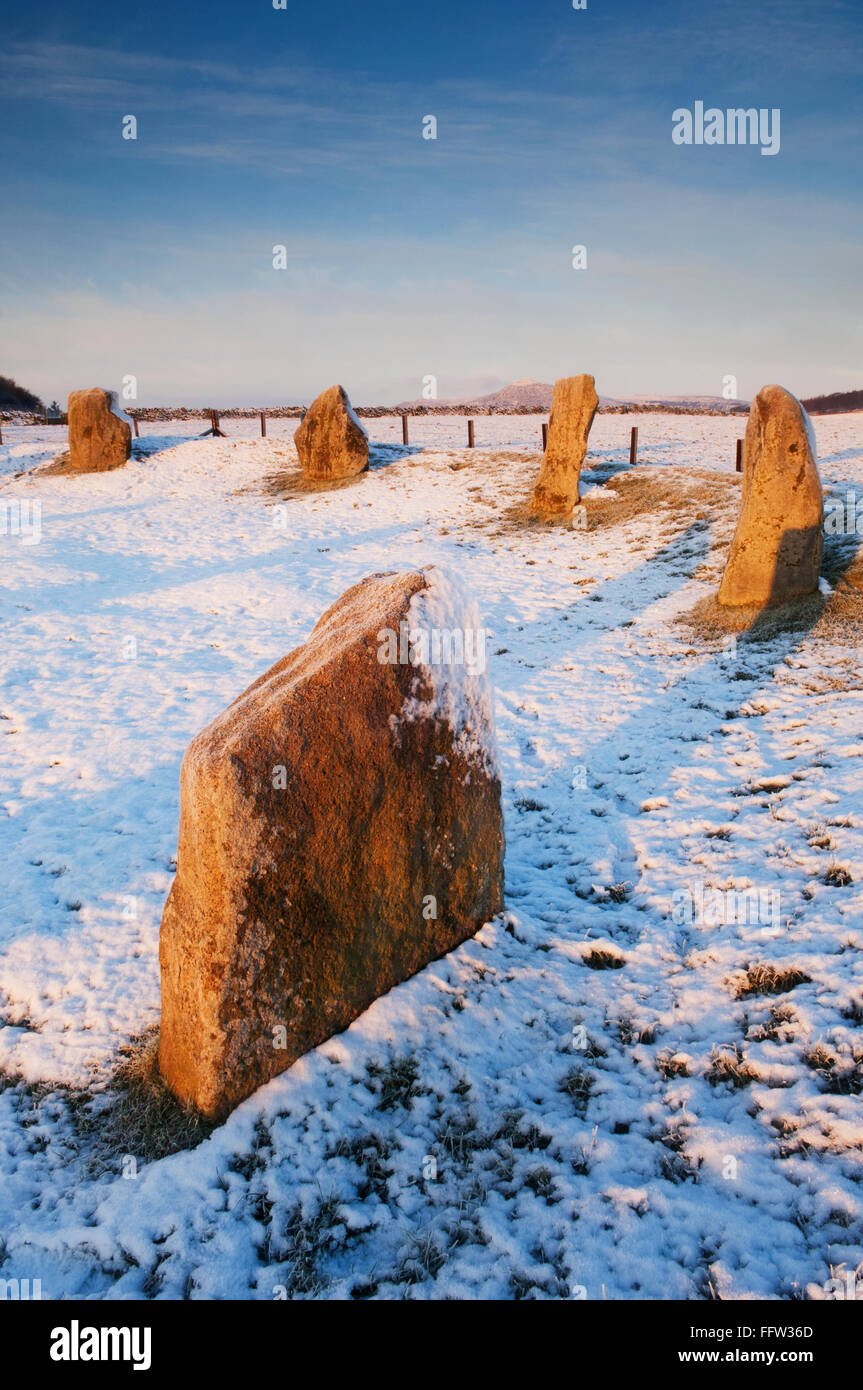 Recumbent stone circle at Easter Aquhorthies - near Inverurie ...