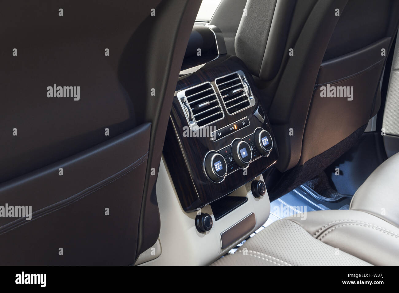 Car climate control interior luxury. Comfortable modern salon. Cleaning ...