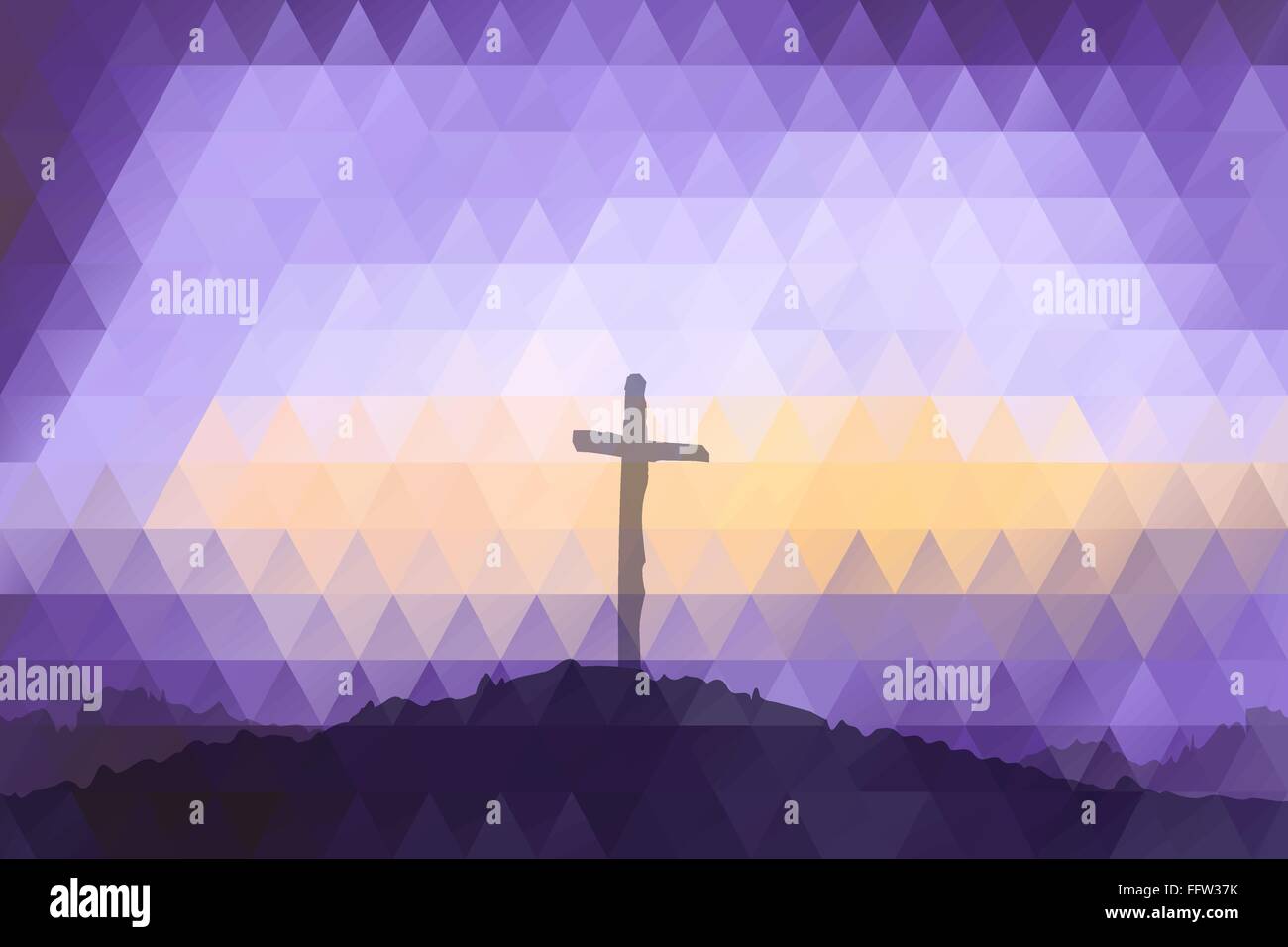 Jesus resurrection mosaic Stock Vector Images - Alamy