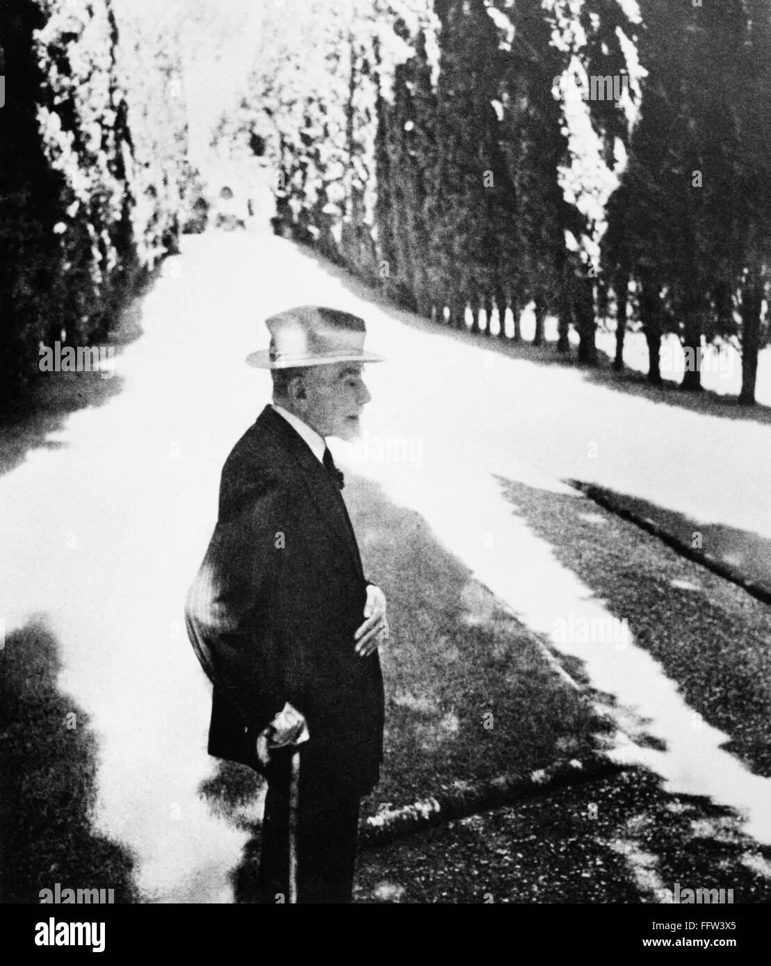 BERNARD BERENSON /n(1865-1959). American art historian. In the garden ...