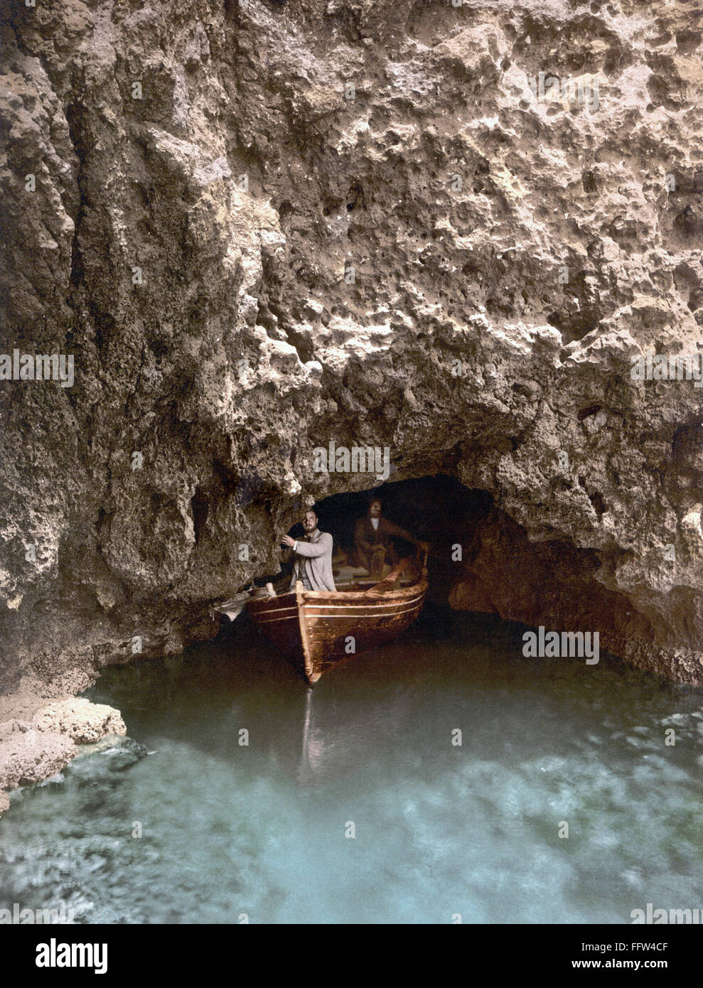 AUSTRIA-HUNGARY: CAVE. /nCave in the island of Bisevo in Dalmatia ...