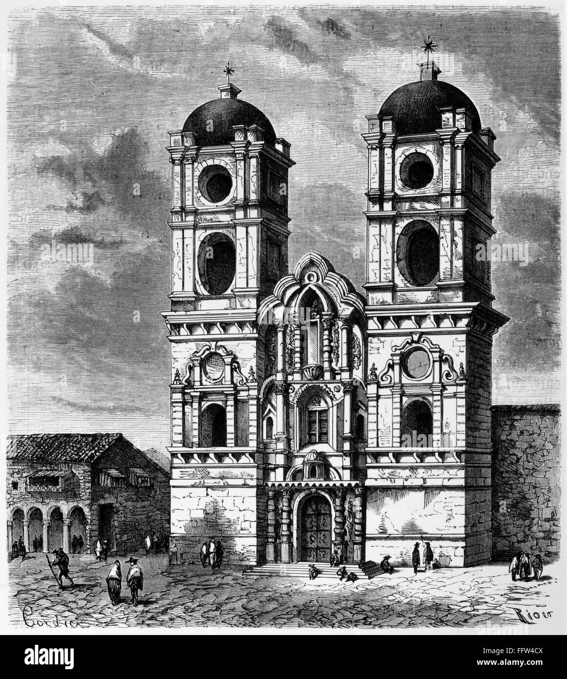 PERU: JESUIT CHURCH, 1869. /nThe Church of the Society of Jesus ...