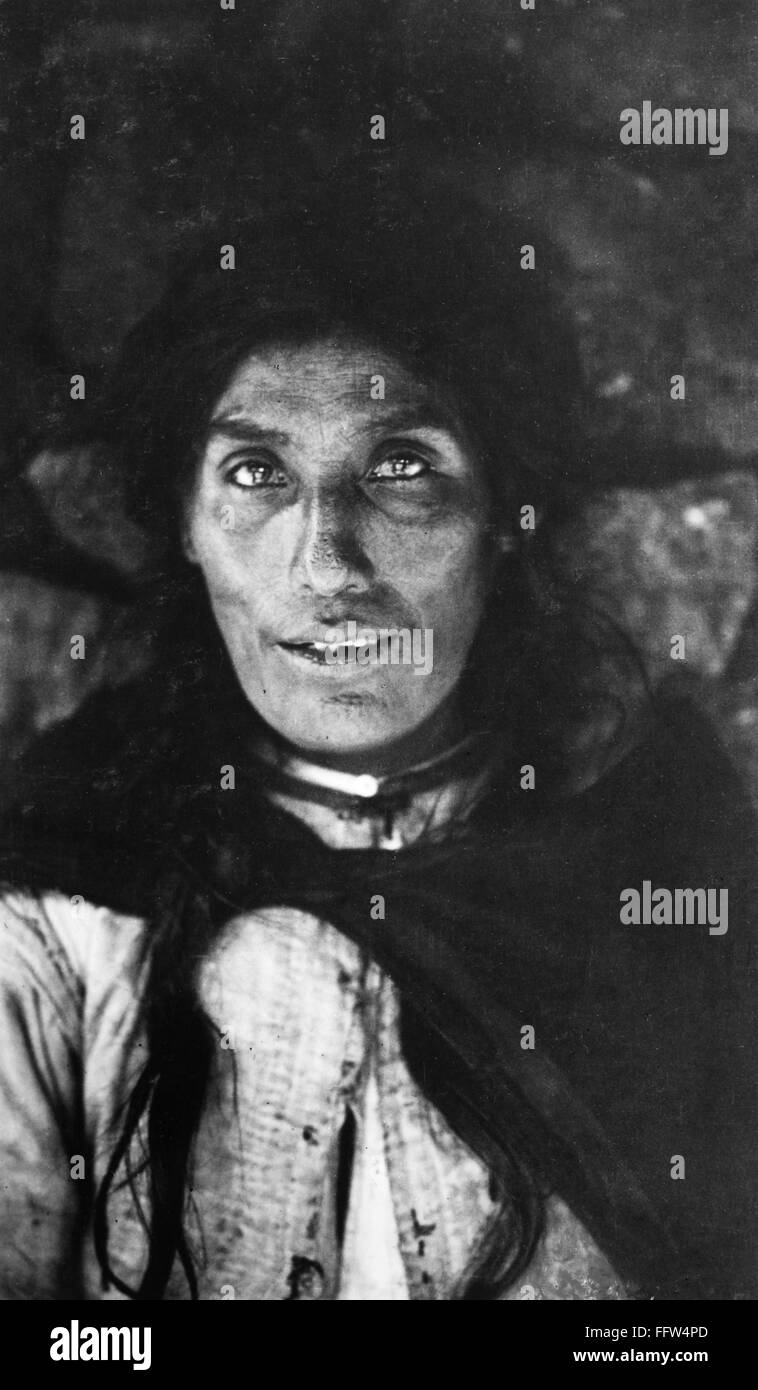 PERU: INCA WOMAN, c1912. /nInca woman photographed at the Inca ruins of ...