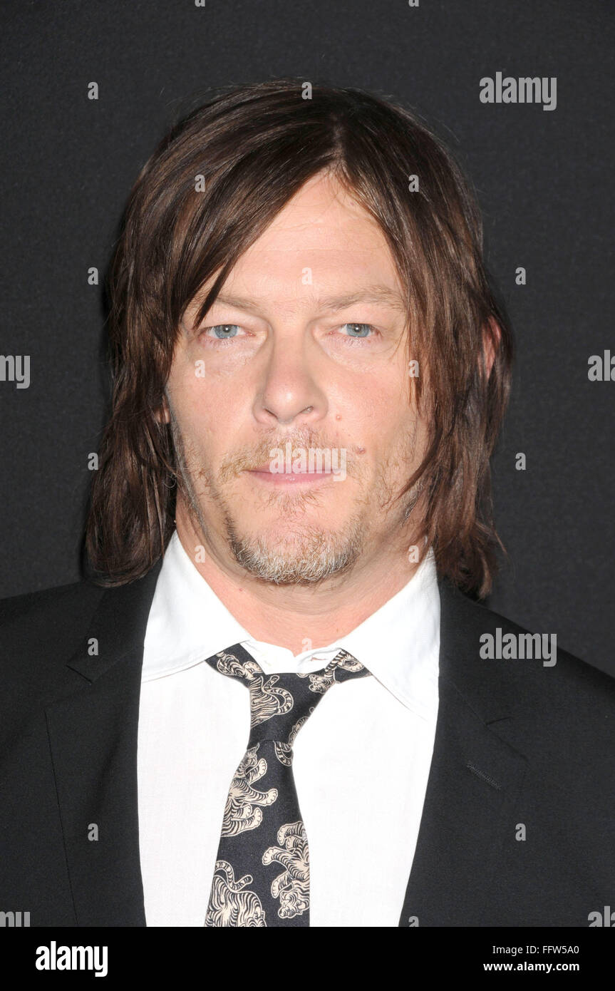 Los Angeles, California, USA. 16th Feb, 2016. Actor NORMAN REEDUS at ...