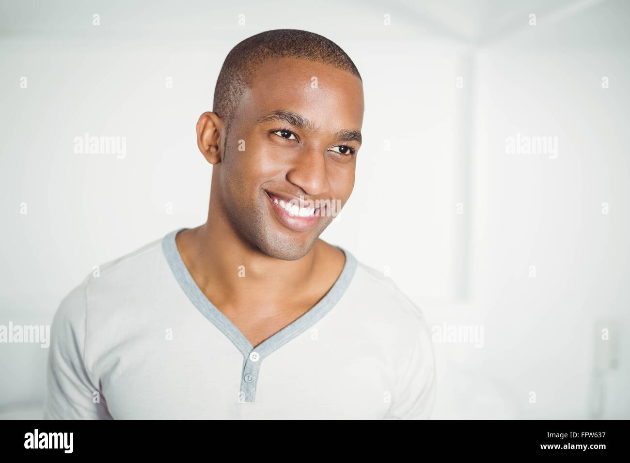 Portrait of smiling man standing Stock Photo - Alamy