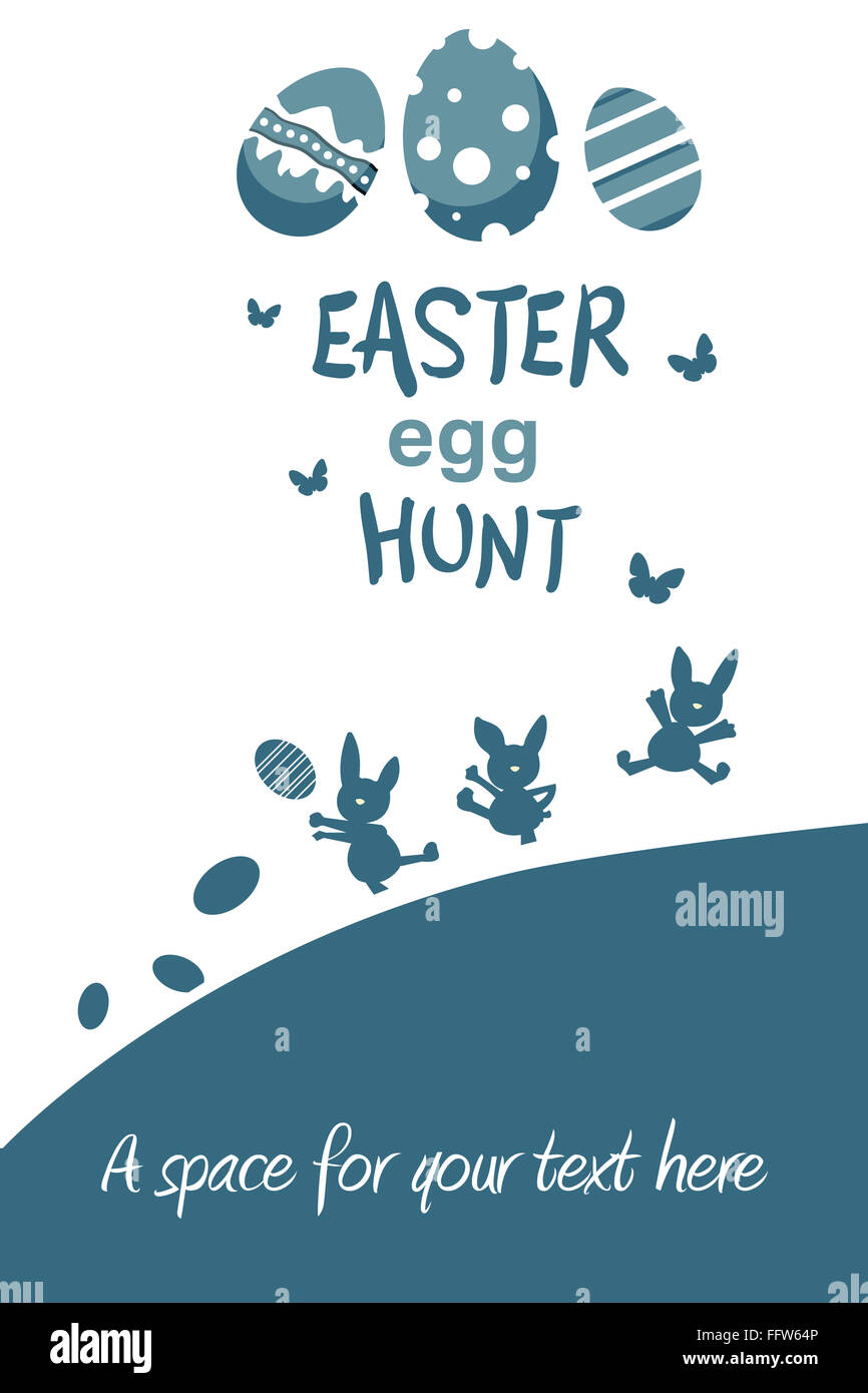 easter egg hunt graphic Stock Photo - Alamy