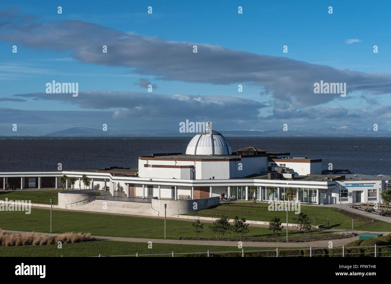 The Marine Hall Fleetwood Lancashire Stock Photo - Alamy