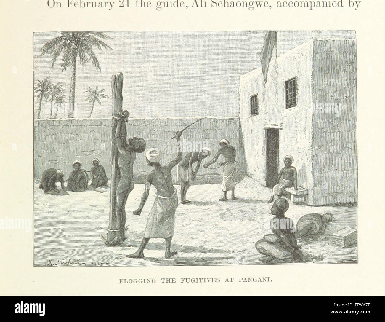 A photograph from 'Discovery of Lakes Rudolf and Stefanie,' recounting ...