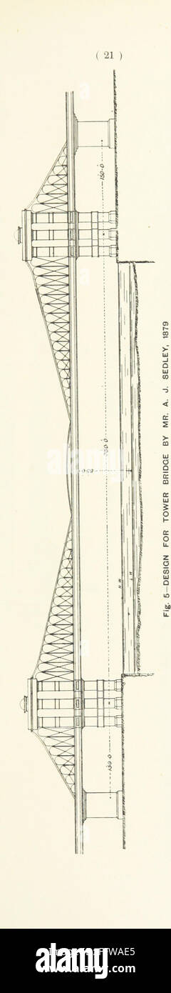A vintage book detailing the history and construction of Tower Bridge ...