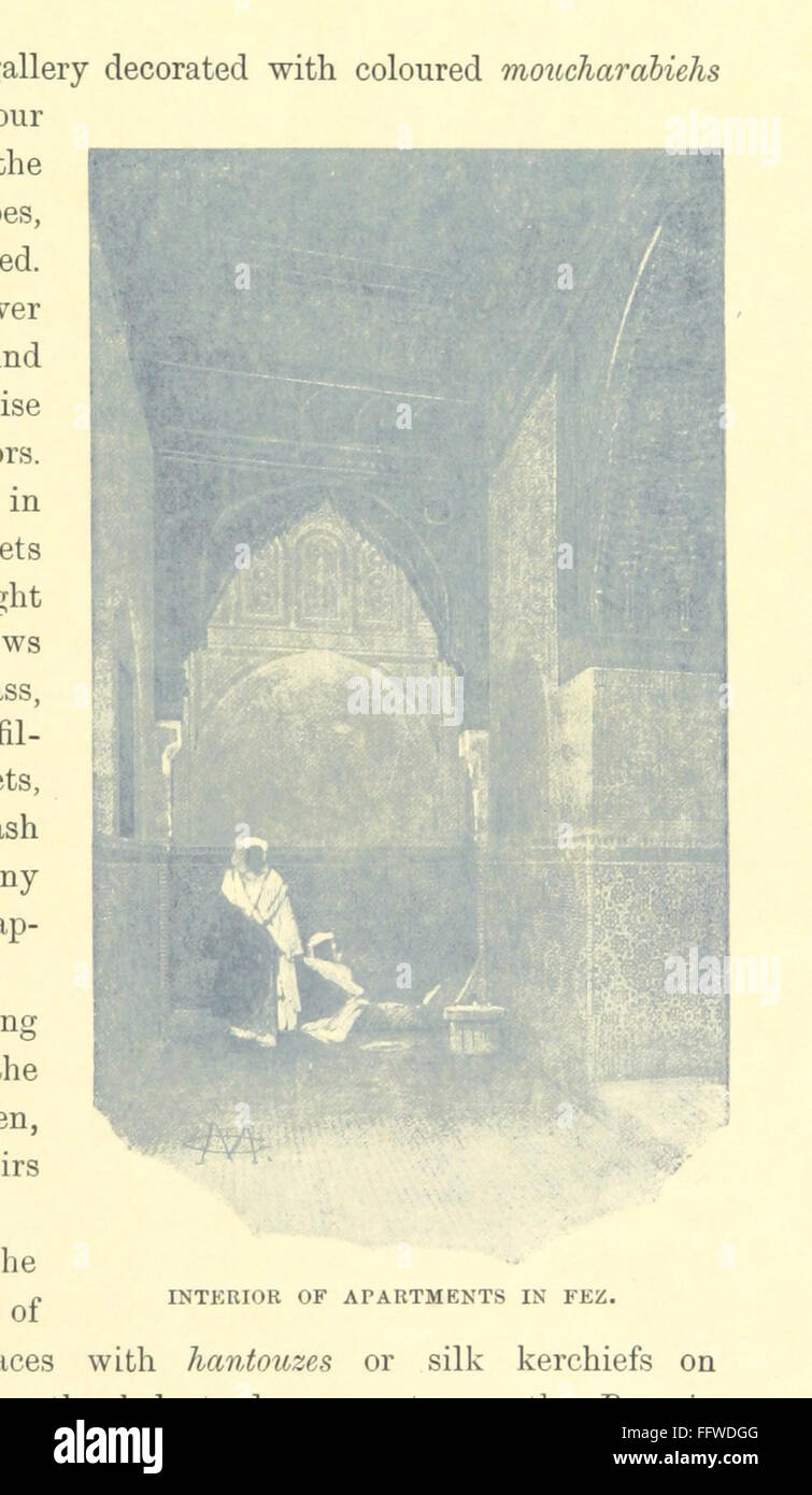 An illustration from 'Among the Moors', depicting scenes of life in the ...