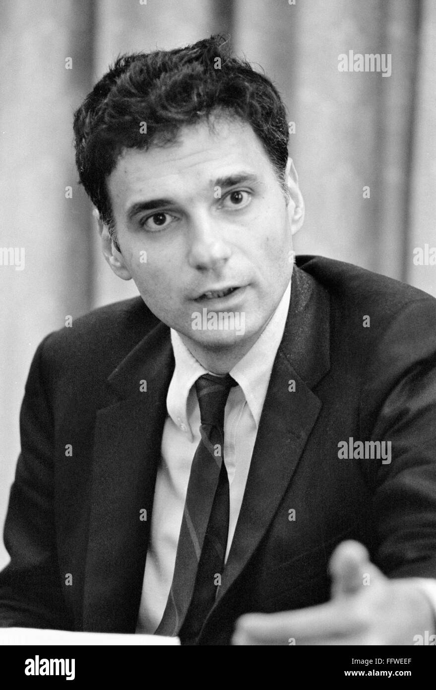RALPH NADER (1934- ). /nAmerican attorney and political activist ...