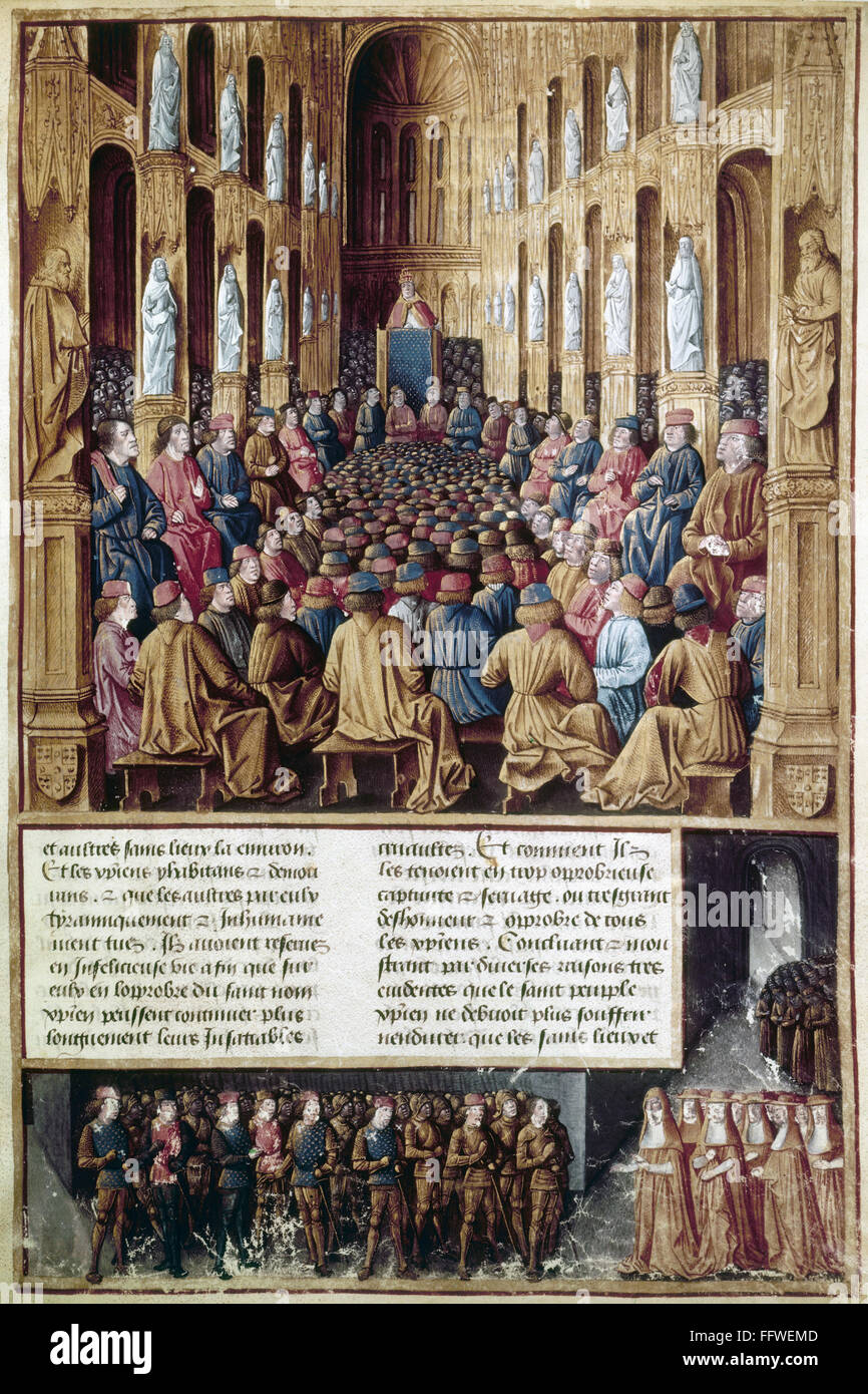 FIRST CRUSADE, 1095. /nPope Urban II summoning the whole of Christendom ...