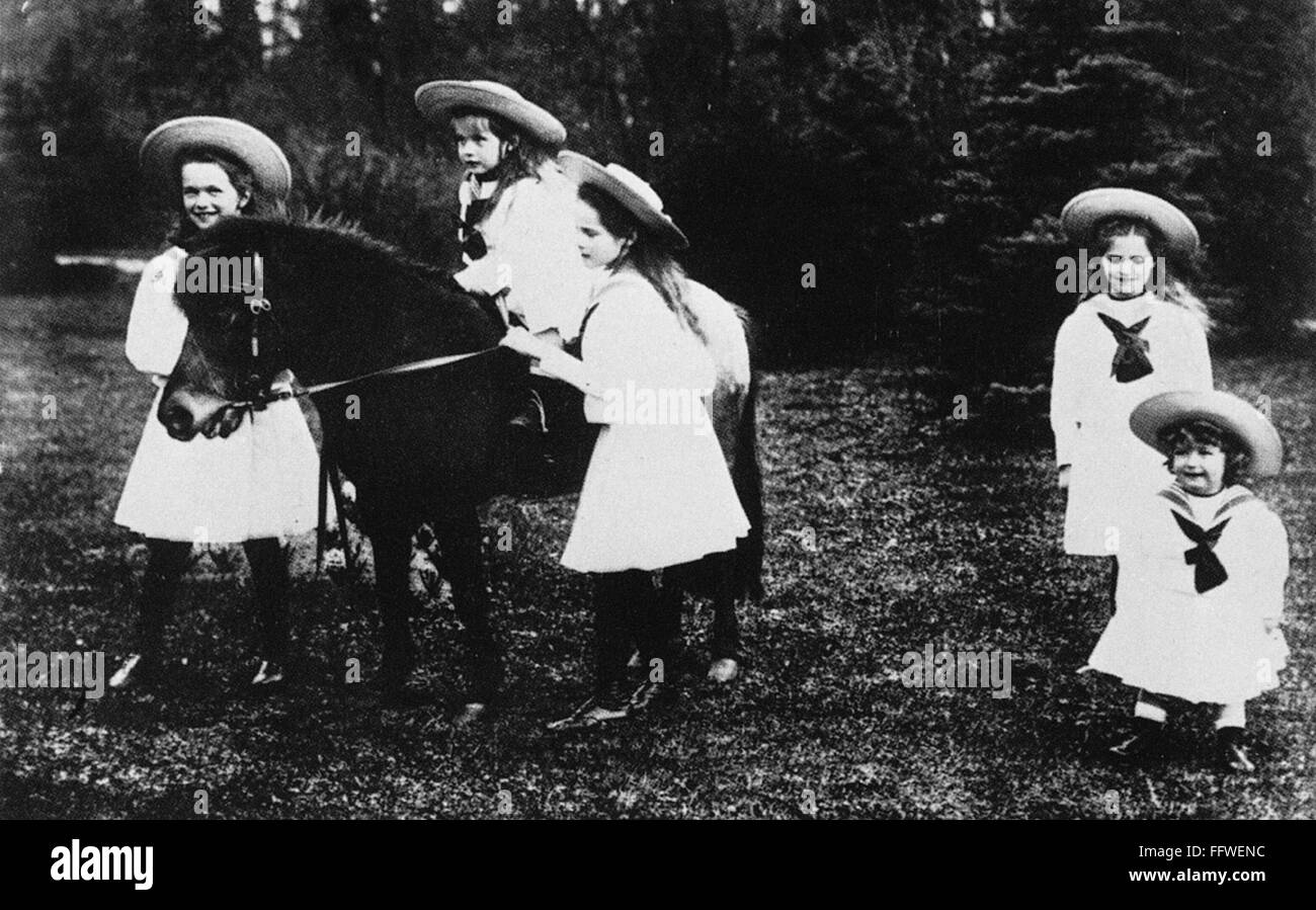 RUSSIA: ROYAL FAMILY, c1905. /nThe children of Czar Nicholas II of ...