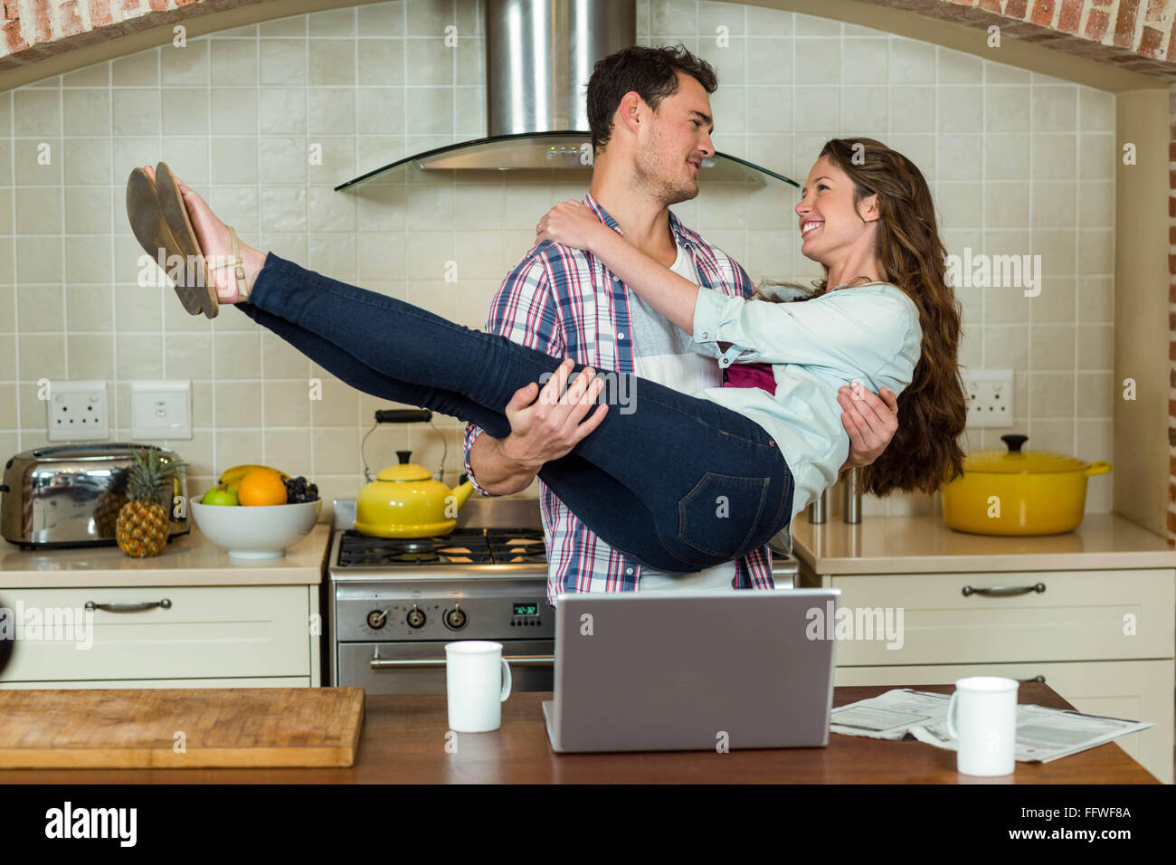 Funky couple having fun Stock Photo - Alamy
