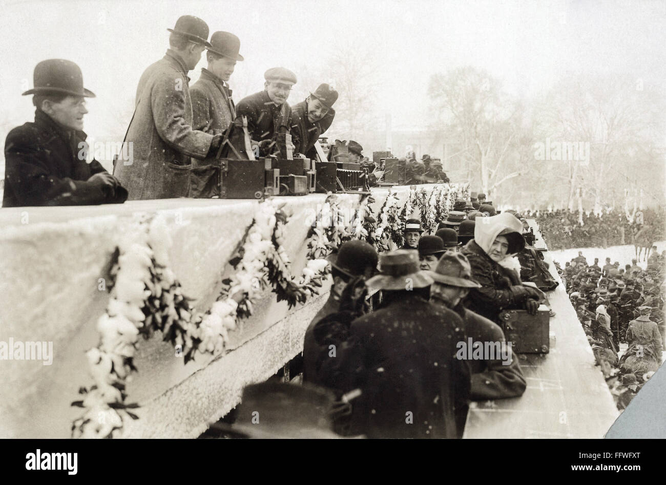 TAFT INAUGURATION, 1909. /nPhotographers stand at the inauguration ...