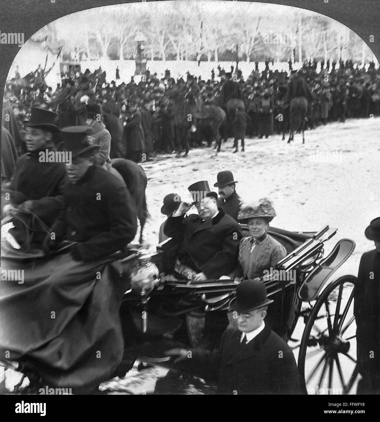 TAFT INAUGURATION, 1909. /nPresident William Howard Taft and his wife ...