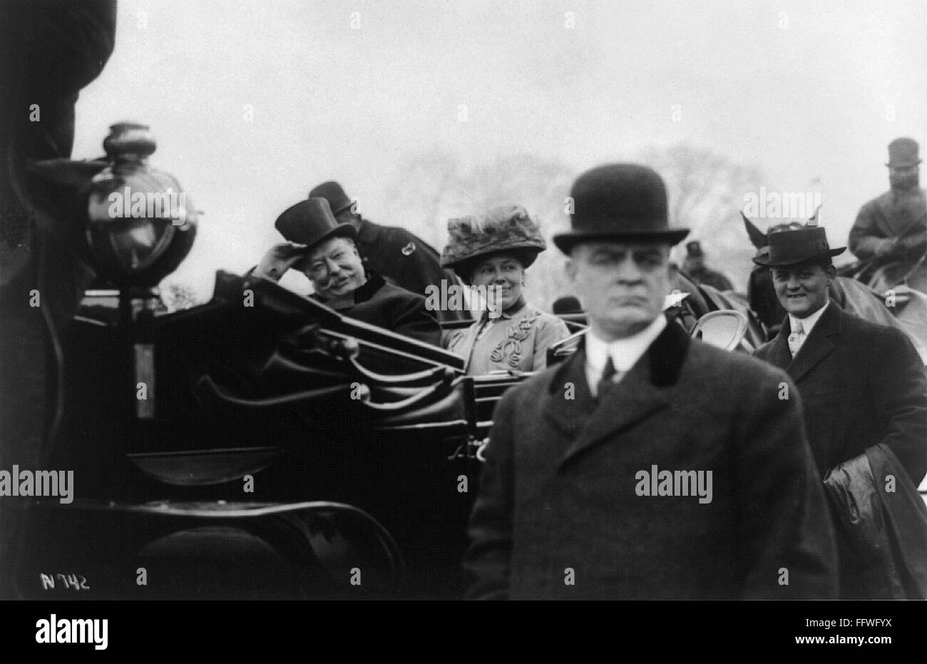 TAFT INAUGURATION, 1909. /nPresident William Howard Taft and his wife ...