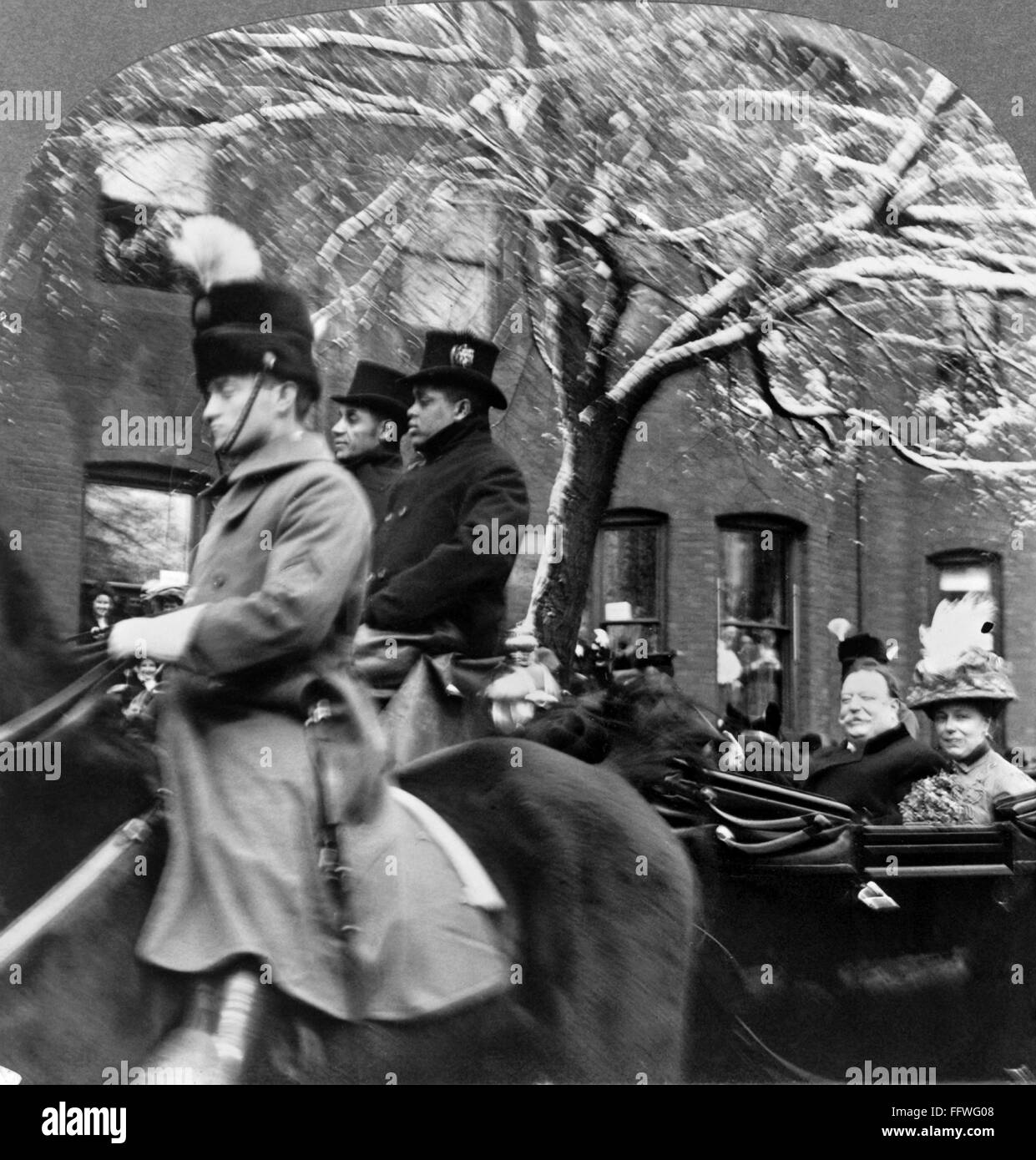TAFT INAUGURATION, 1909. /nPresident William Howard Taft and his wife ...