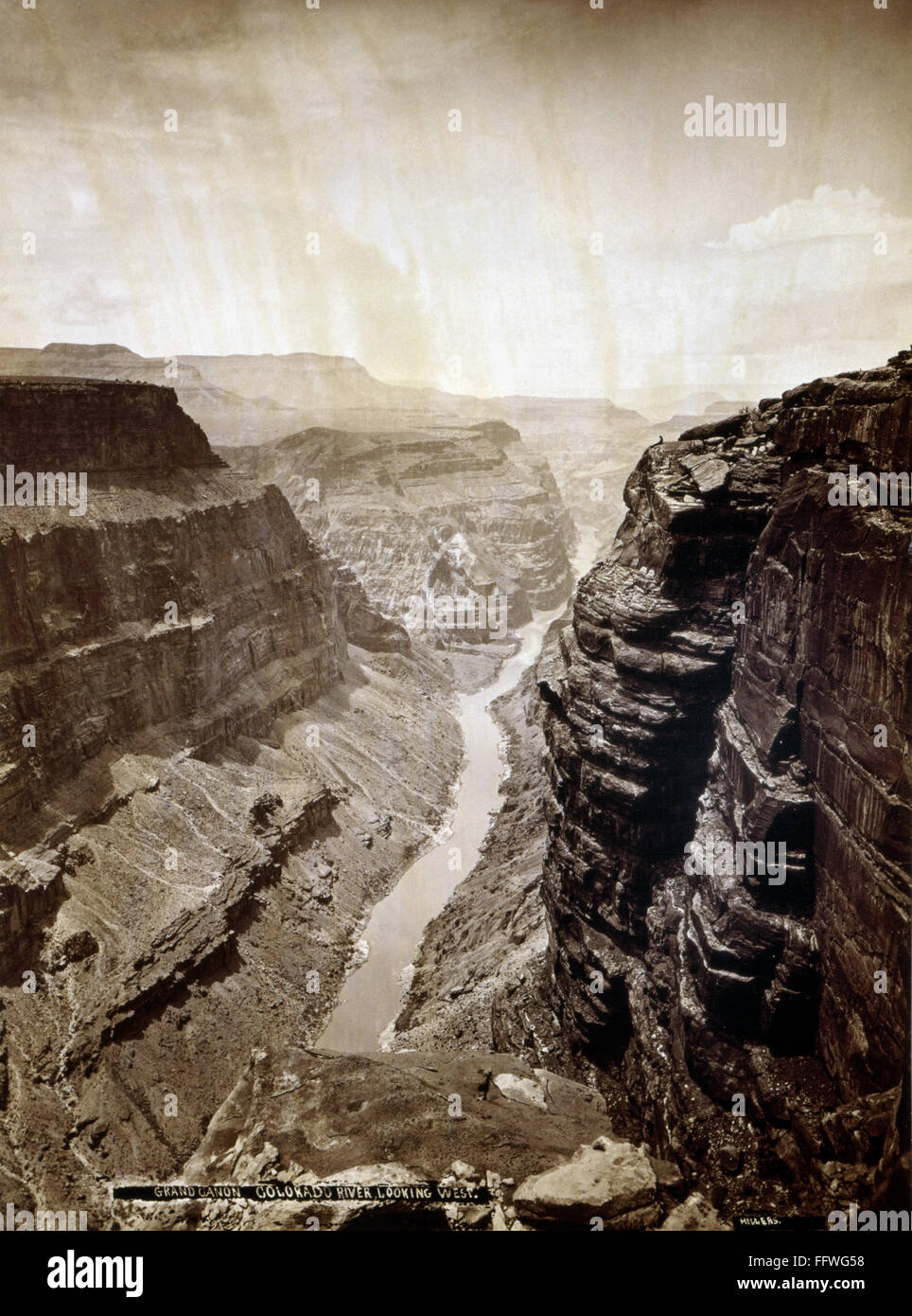 GRAND CANYON, 1872. /nA view of the Grand Canyon in Arizona, looking ...