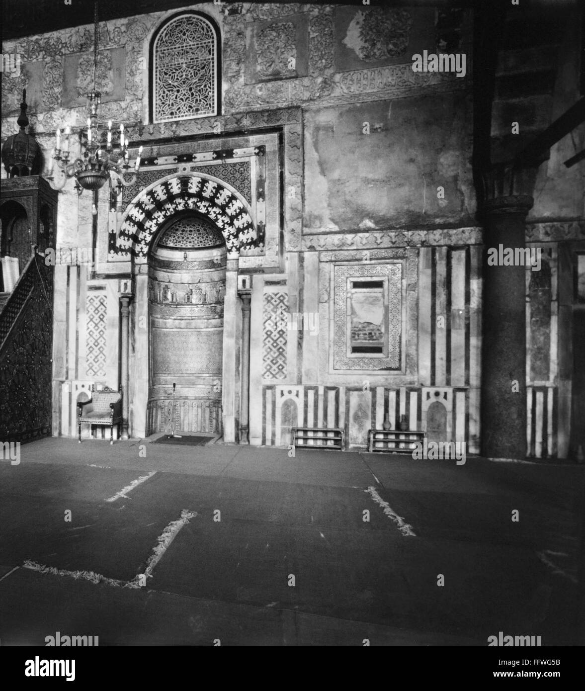 CAIRO: MOSQUE. /nInterior view of the al Maridani mosque in Cairo ...