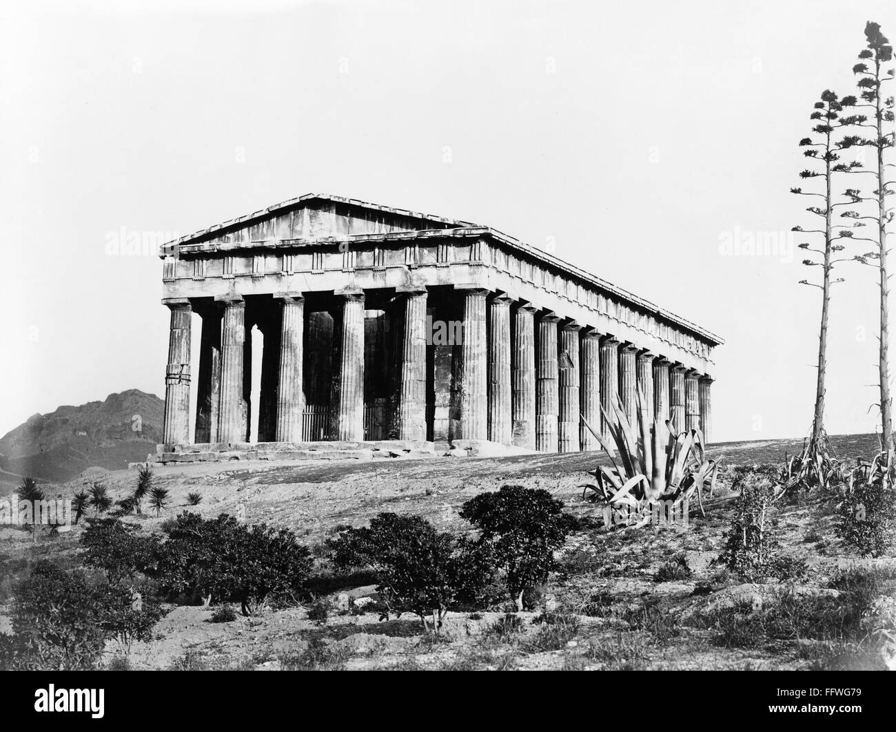 ATHENS: TEMPLE OF THESEUS. /nRuins of the Temple of Theseus, built c450 ...