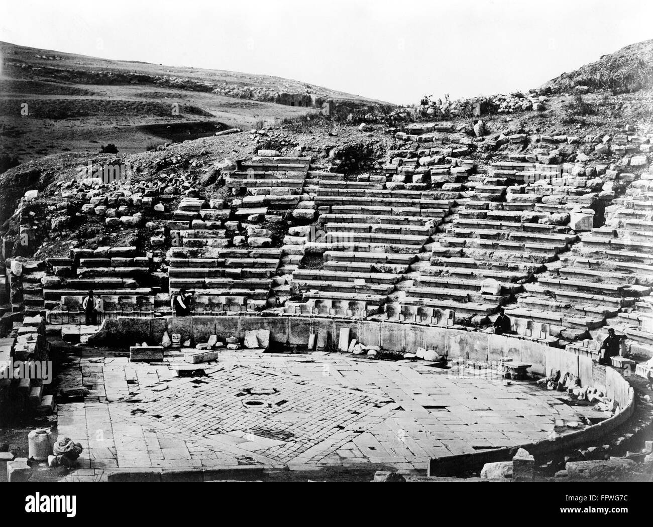 ATHENS: AMPHITHEATER. /nThe Odeon of Herodes Atticus, an amphitheater ...