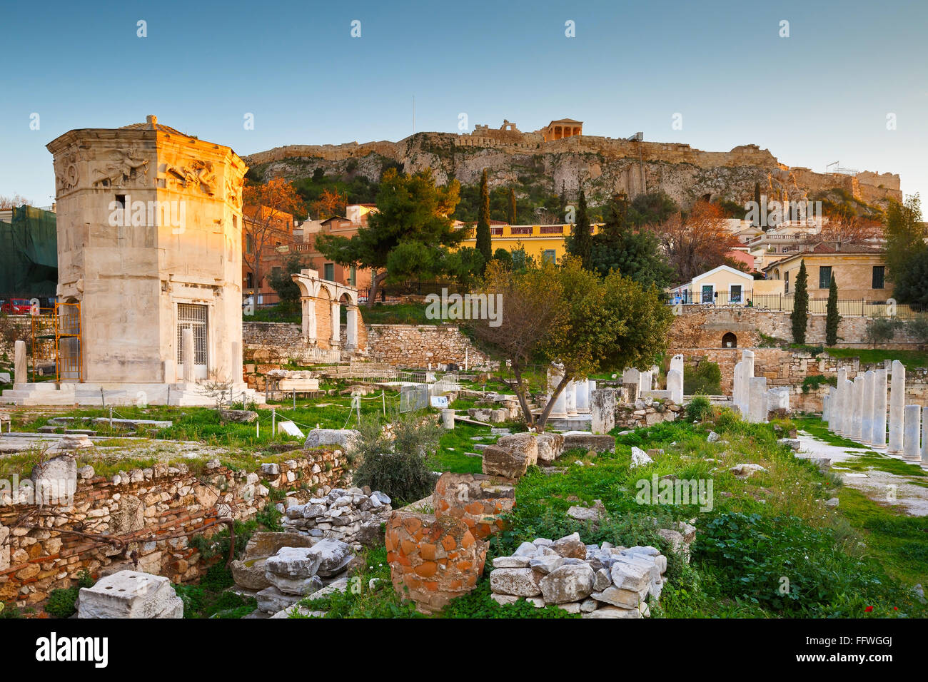 Roman agora and acropolis hi-res stock photography and images - Alamy