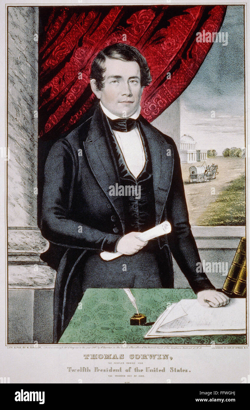 THOMAS CORWIN (1794-1865). /nAmerican politician. Lithograph by ...